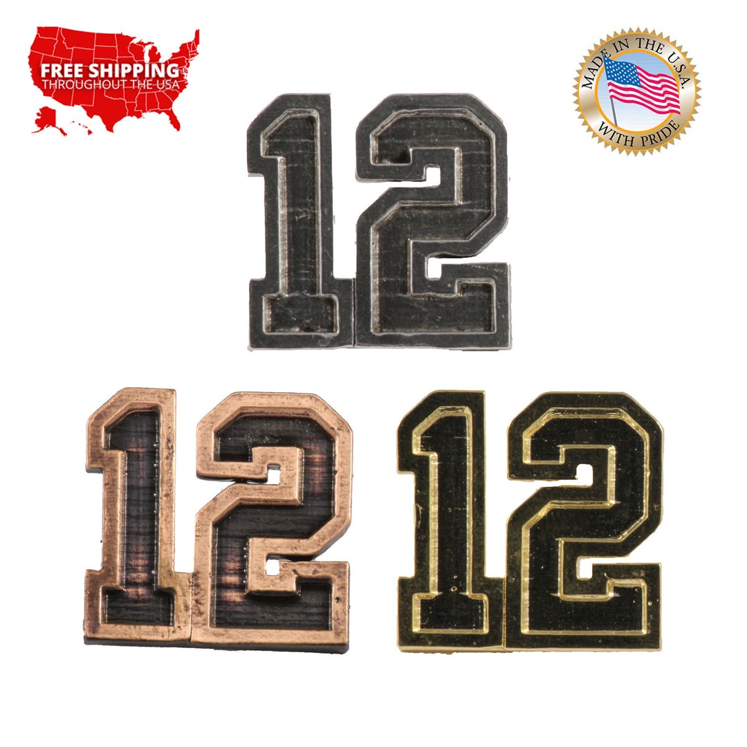 Number 12 Pin, Pewter, 12, Seahawks, 12th Man, Seattle, Sports, Lapel ...