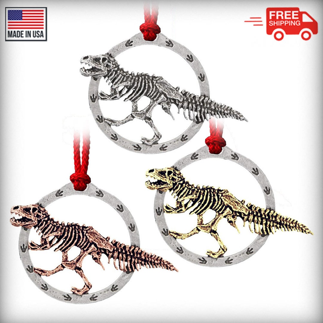 T Rex Ornament, Tyrannosaurus Rex, Dino, Dinosaur, Christmas, Holiday ...
