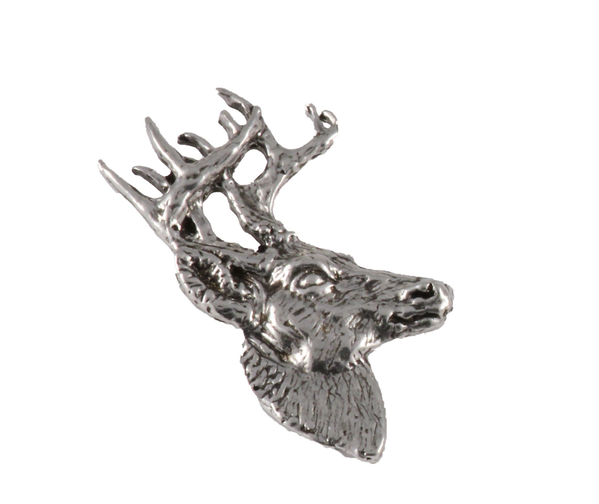Creative Pewter Designs Whitetail Deer Head Pewter Lapel Pin or Magnet ...