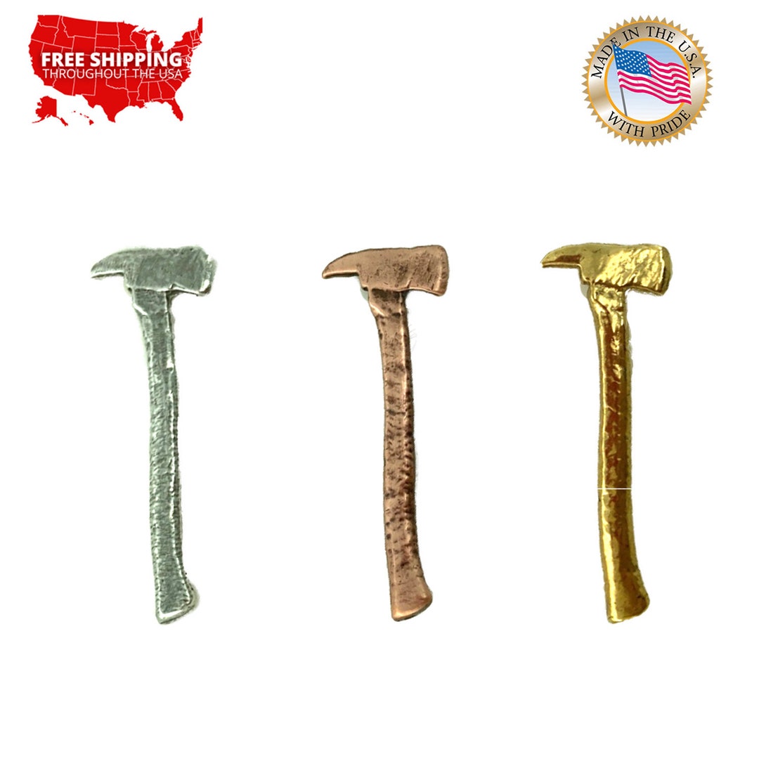 Fireman's Axe Pin, Pewter, Small, Axe, Hatchet, Blade, Fireman, Lapel ...