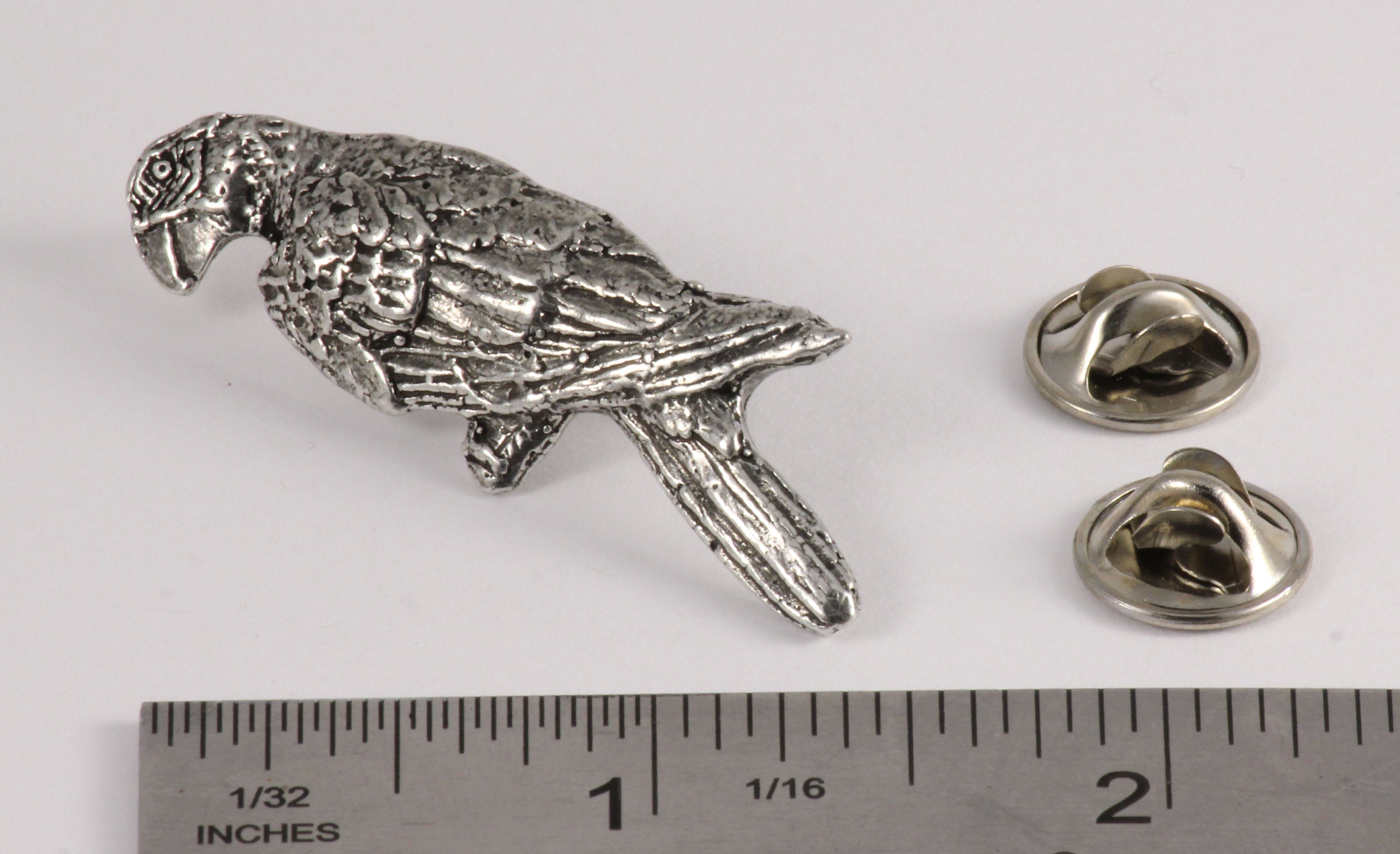 Creative Pewter Designs Mccall Parrot Bird Pewter Lapel Pin Brooch ...