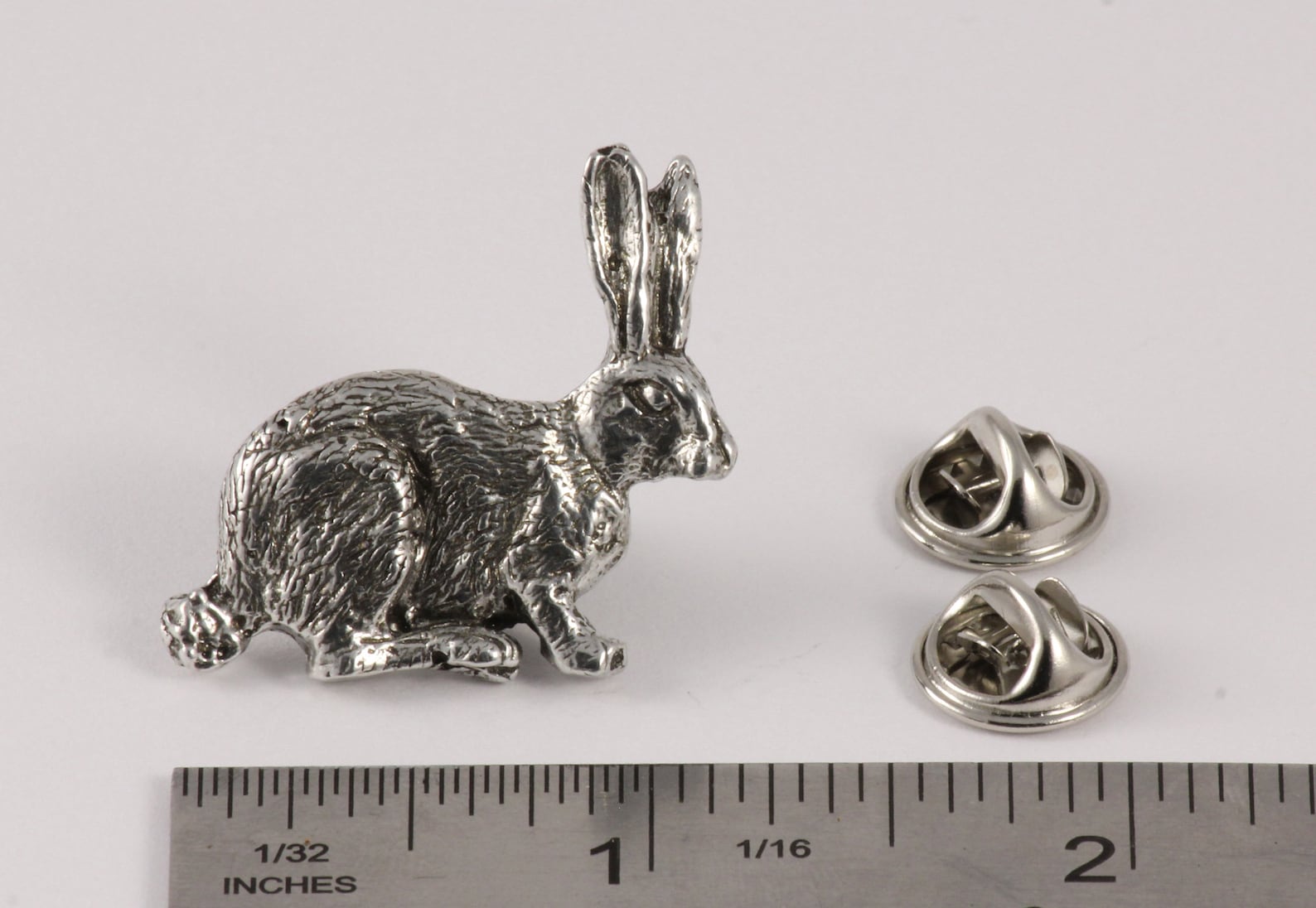 Creative Pewter Designs Rabbit Cottontail Sitting Pewter Lapel | Etsy
