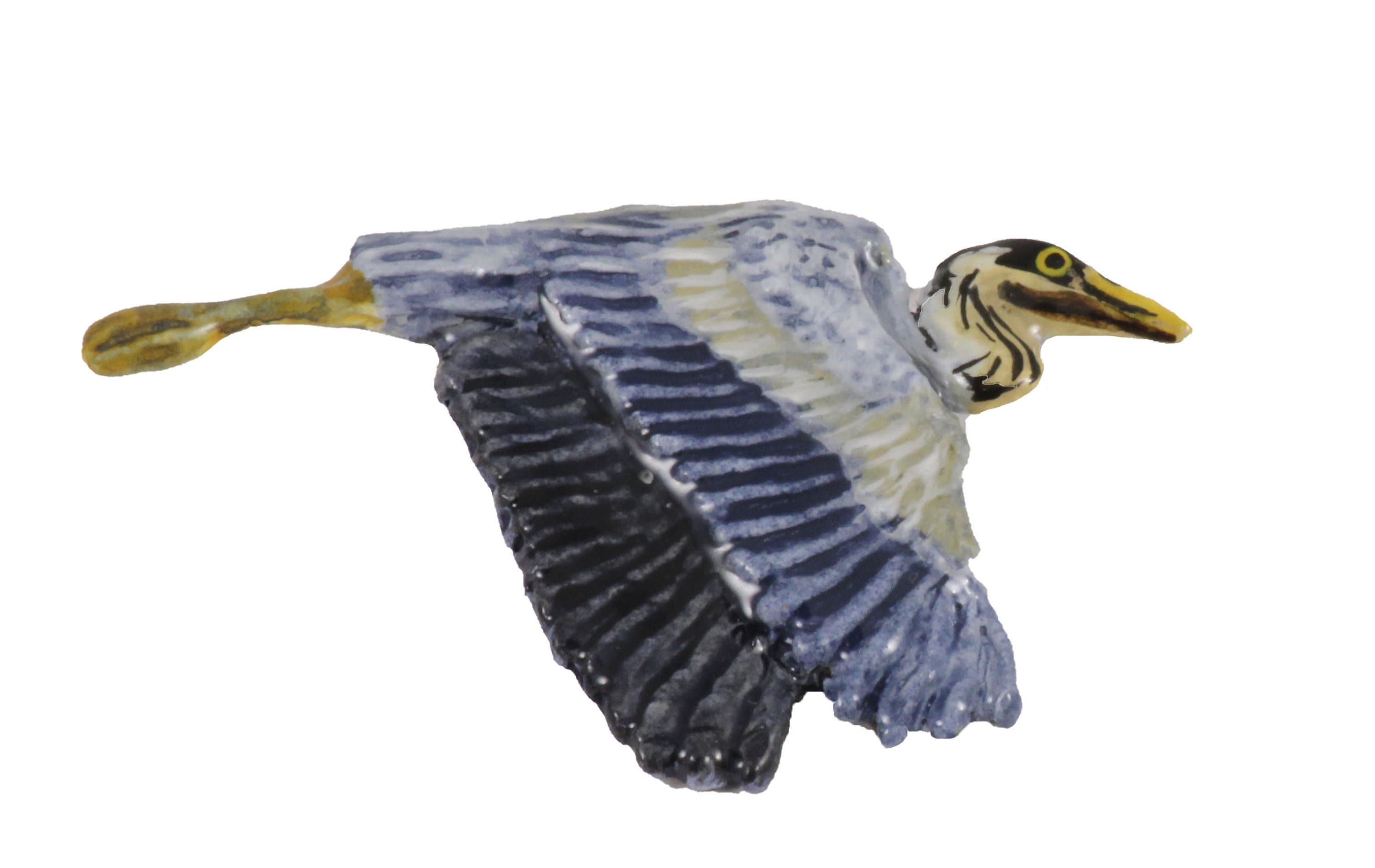 Creative Pewter Designs Great Blue Heron Flying Bird Pewter - Etsy