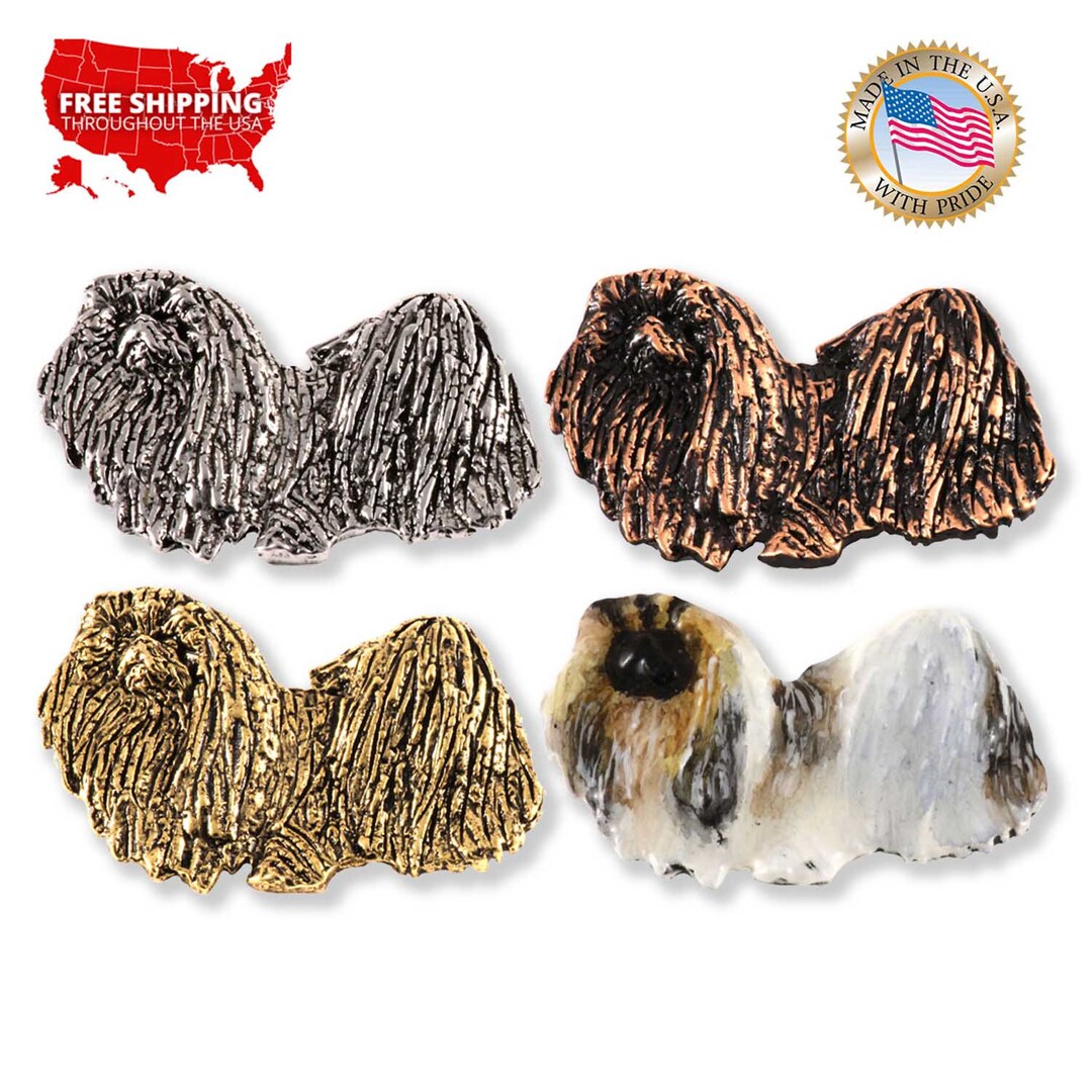 Creative Pewter Designs Pekingese Dog Pewter Lapel Pin or Magnet D436F ...