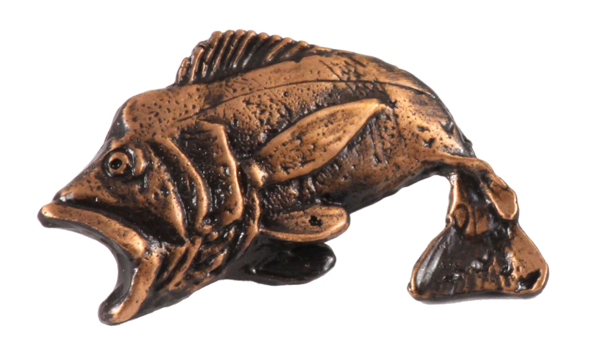 Creative Pewter Designs Peacock Bass Fish Leaping Pewter Lapel Pin or ...