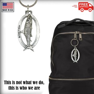 Bonefish Keychain, S037KC, 2 Inch, Saltwater Fish, Sport Fishing, Ocean ...