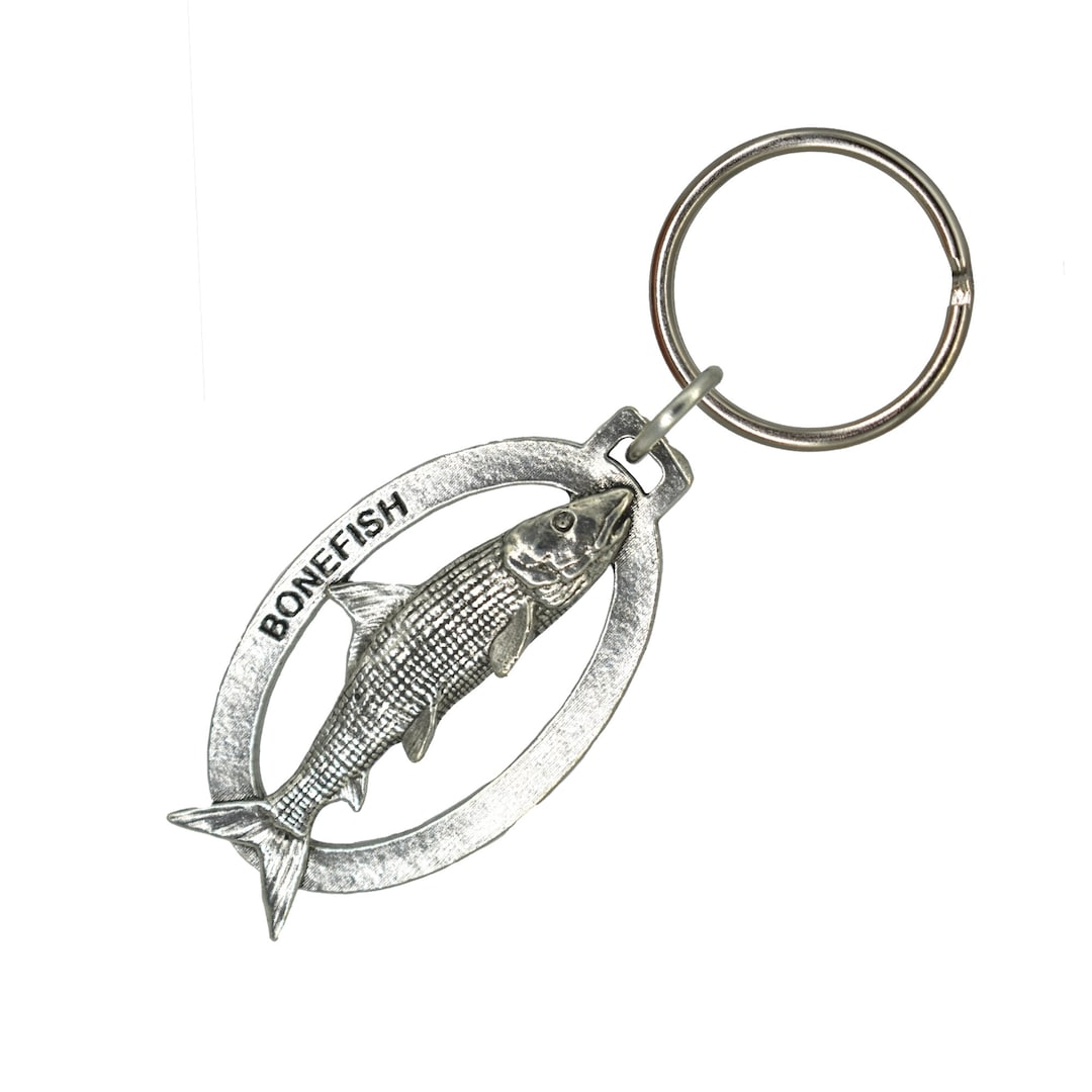 Bonefish Keychain, S037KC, 2 Inch, Saltwater Fish, Sport Fishing, Ocean ...