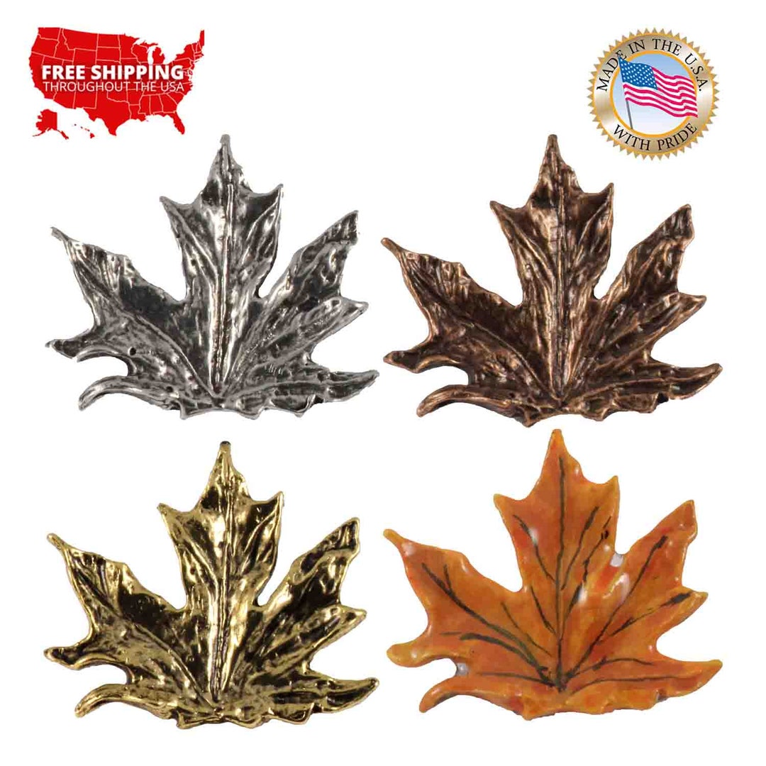 Maple Leaf Pin, Pewter, Maple, Leaf, Tree, Nature, Lapel, Hat, Pins ...