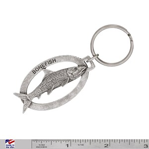 Bonefish Keychain, S037KC, 2 Inch, Saltwater Fish, Sport Fishing, Ocean ...