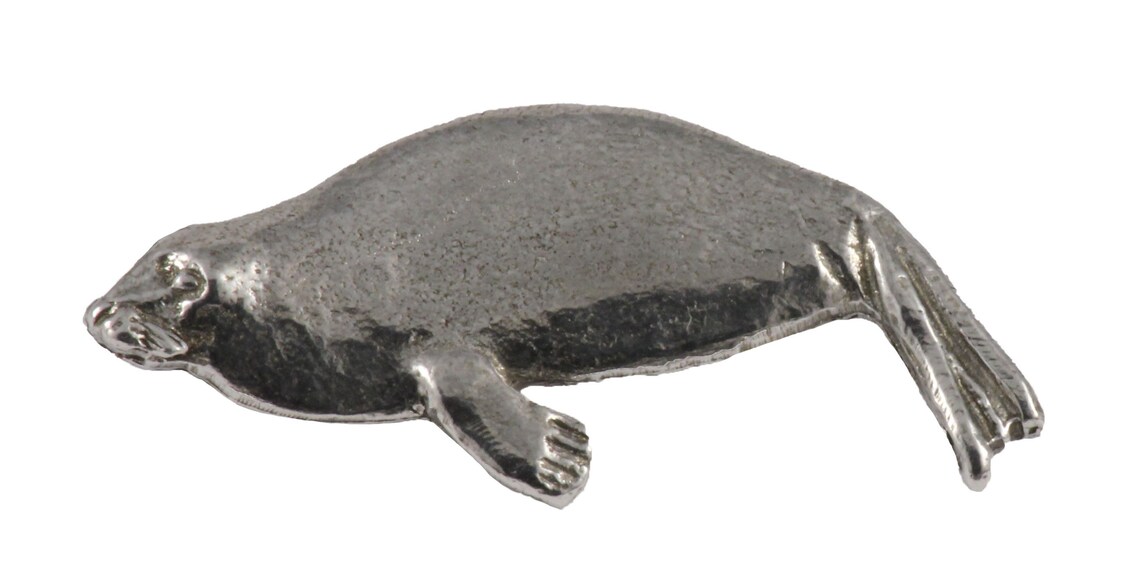 Creative Pewter Designs Harbor Seal Pewter Lapel Pin or Magnet | Etsy