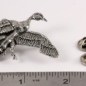 Creative Pewter Designs Pintail Duck Flying Right Bird Pewter Lapel Pin ...