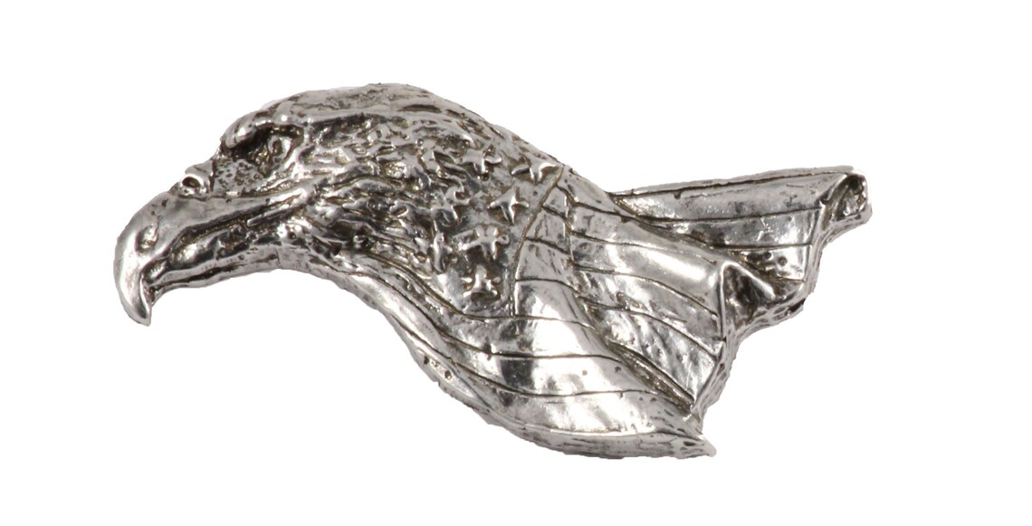 Creative Pewter Designs Bald Eagle Head With Flag Bird Pewter - Etsy