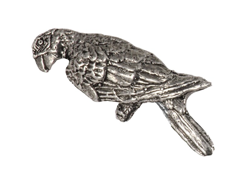 Creative Pewter Designs Mccall Parrot Bird Pewter Lapel Pin Brooch ...
