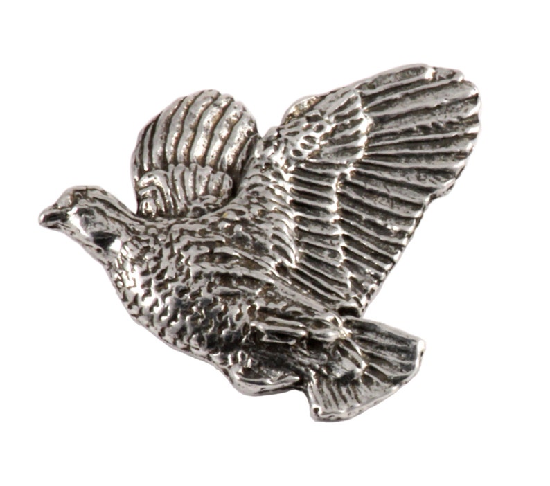 Creative Pewter Designs Bobwhite Quail Flying Left Bird Pewter Lapel ...