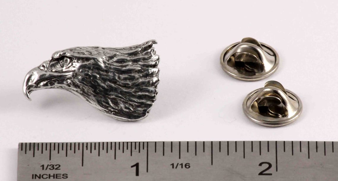 Creative Pewter Designs Bald Eagle Head Bird Pewter Lapel Pin - Etsy