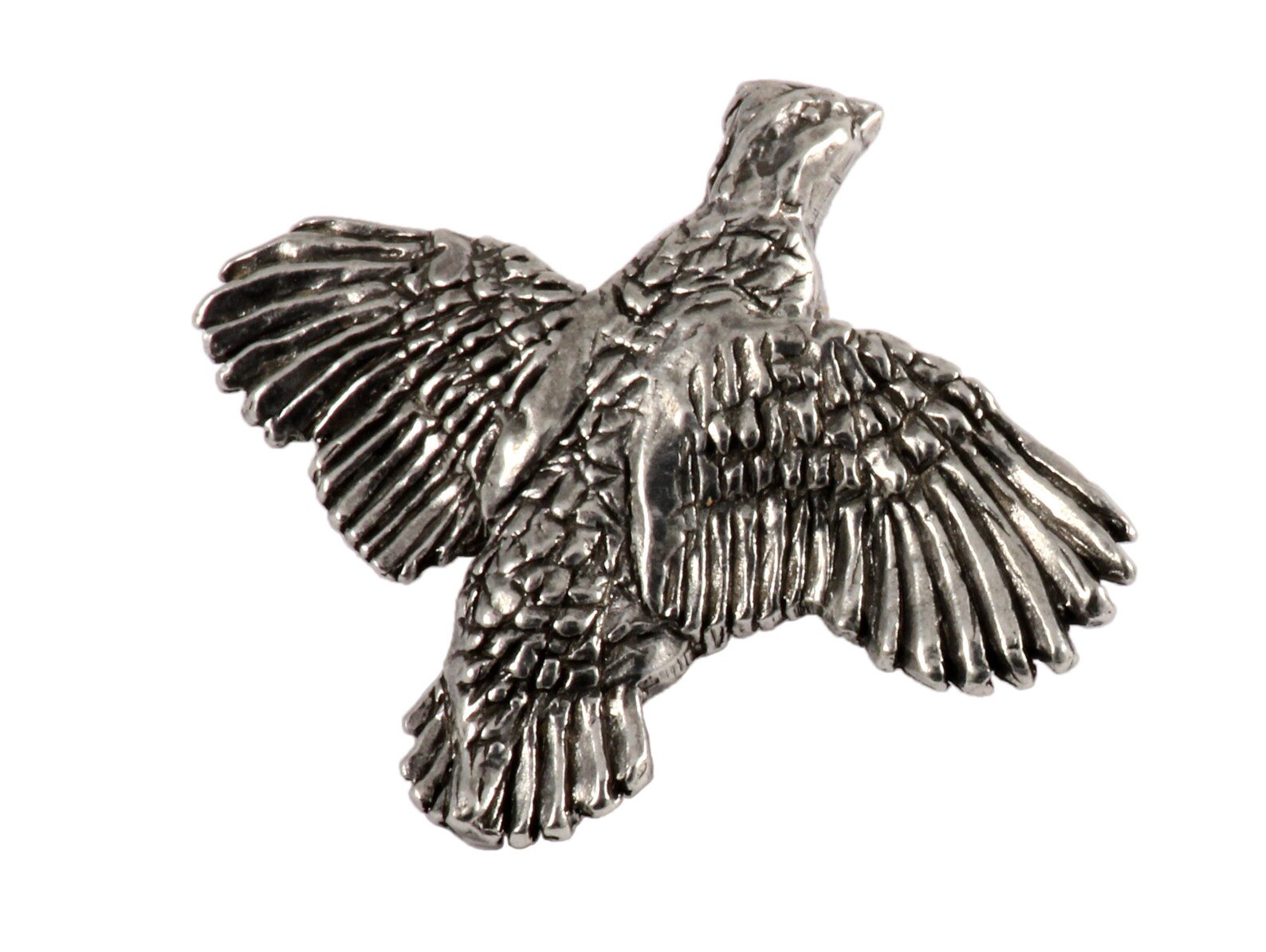 Creative Pewter Designs Bobwhite Quail Flying Right Bird Pewter Lapel ...
