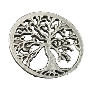 Tree of Life Pin, Pewter, Tree, Life, Nature, Branches, Leaf, Peace ...
