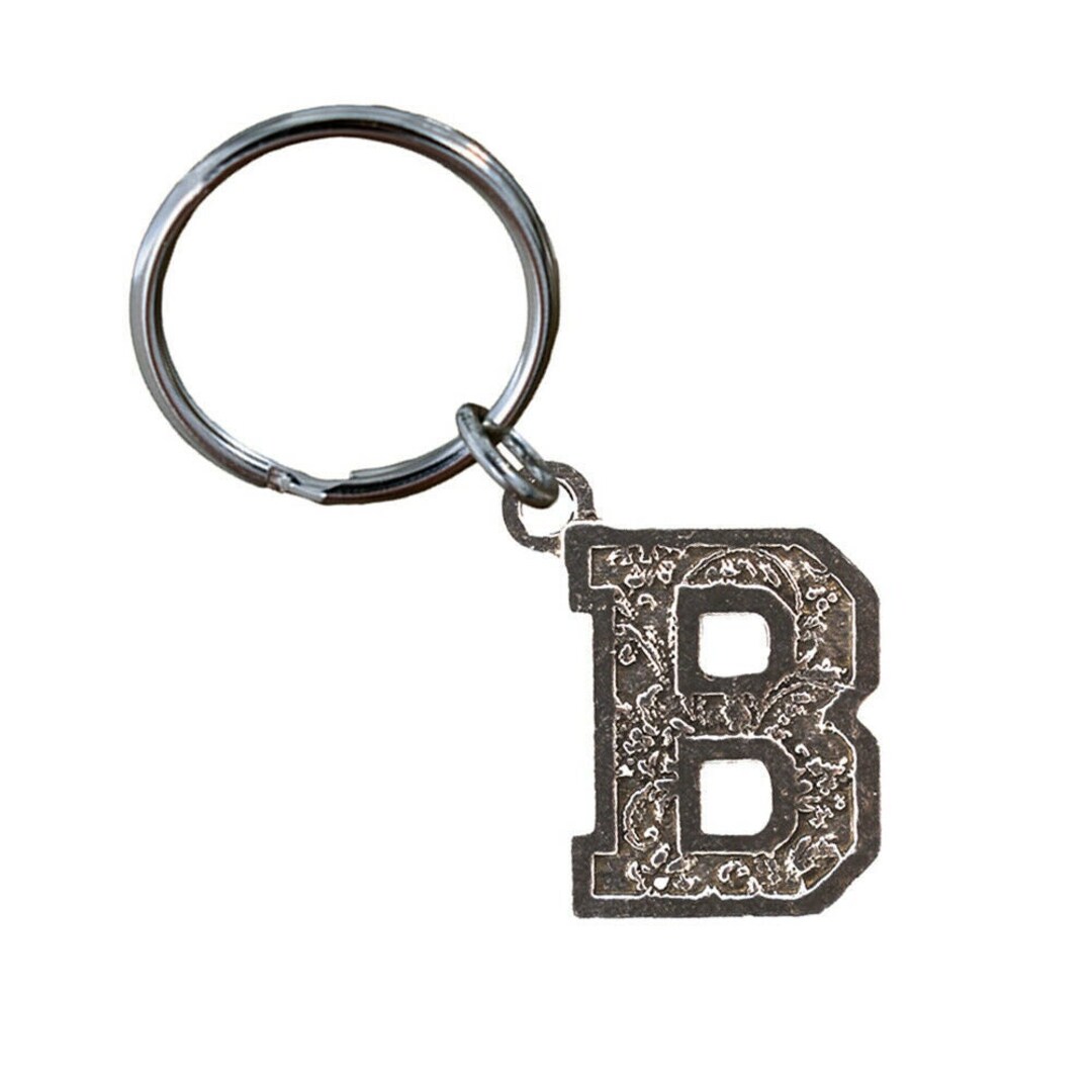 Letter B Keychain, L002KC, 1 Inch, Alphabet, Initial, Personalized ...