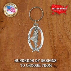 Bonefish Keychain, S037KC, 2 Inch, Saltwater Fish, Sport Fishing, Ocean ...