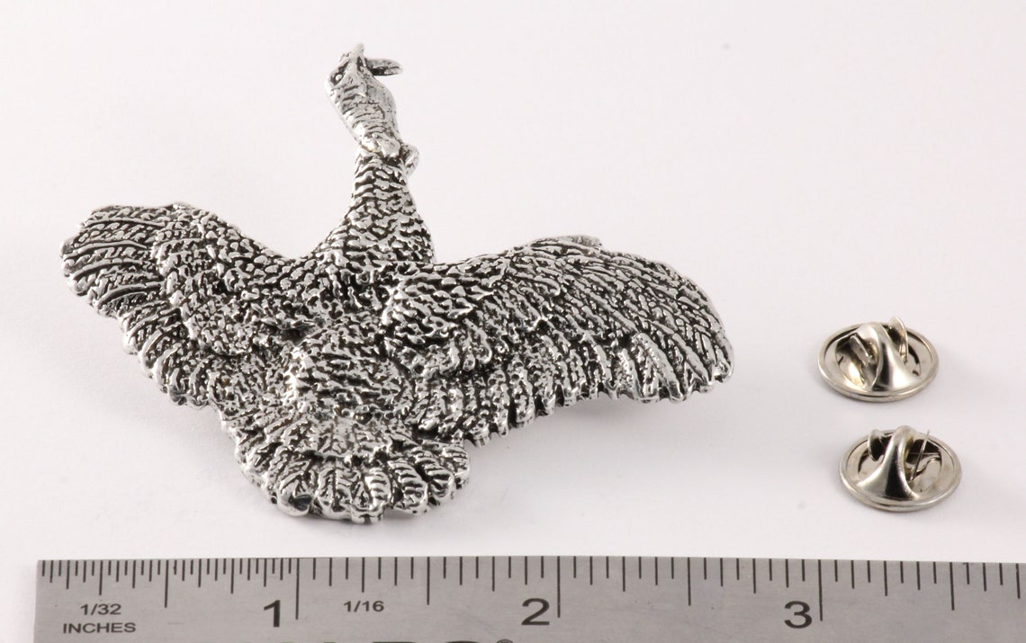 Creative Pewter Designs Wild Turkey Flying Premium Bird Pewter - Etsy