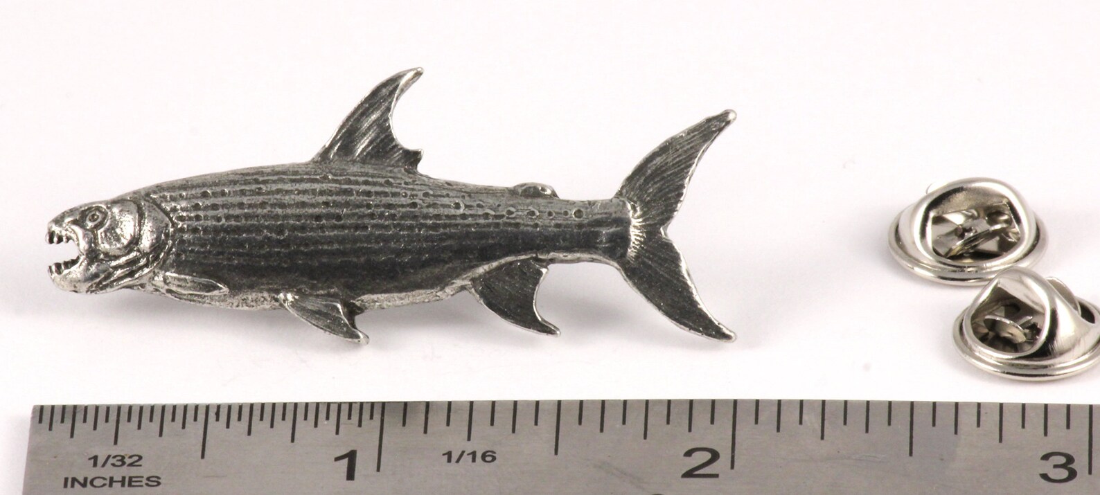 Creative Pewter Designs Tigerfish African Fish Pewter Lapel Pin or ...