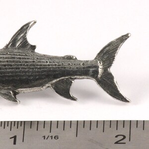 Creative Pewter Designs Tigerfish African Fish Pewter Lapel Pin or ...