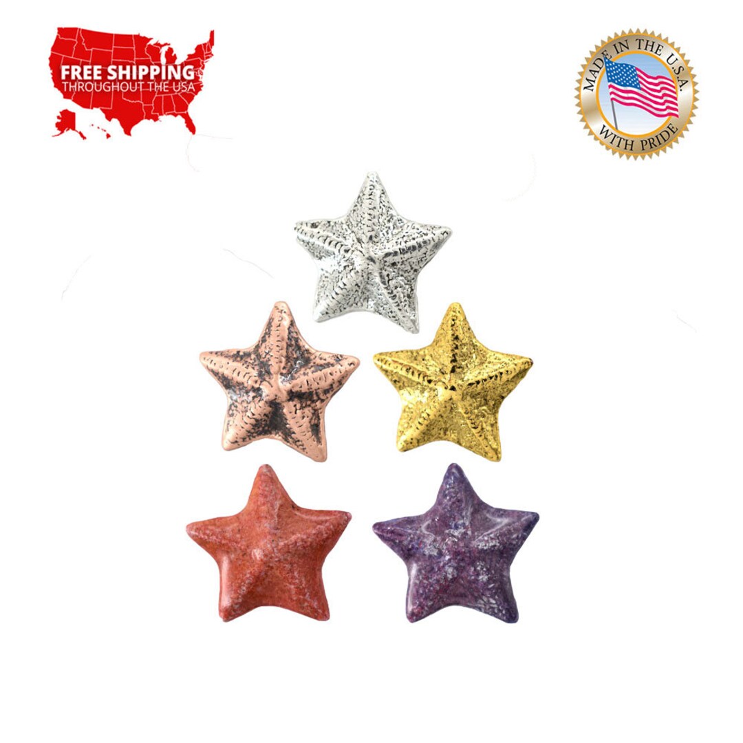 Sea Star Pin, Pewter, Sea, Star, Marine, Ocean, Seabed, Nautical, Lapel ...