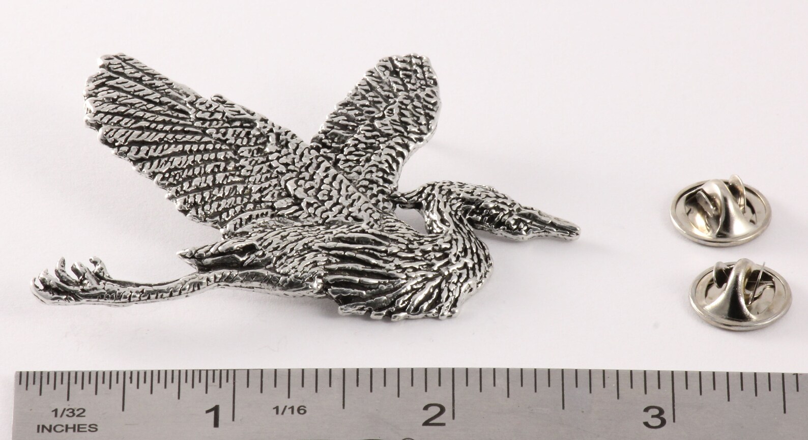 Creative Pewter Designs Great Blue Heron Flying Premium Bird Pewter ...