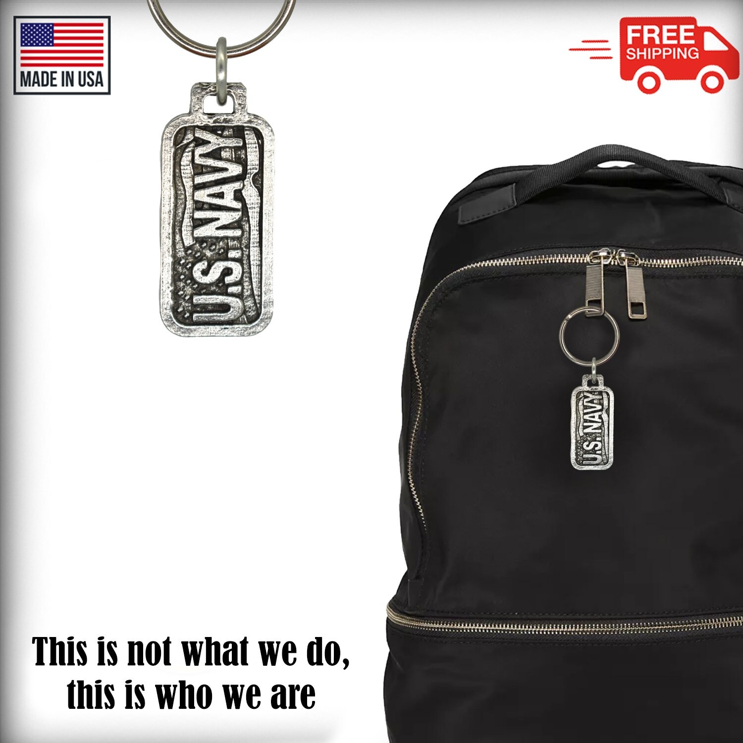 US Navy Keychain, Keys, Fob, Luggage, Baggage, Tag, Patriotic, Military ...
