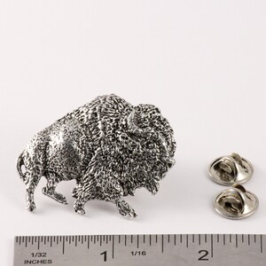 Creative Pewter Designs Bison Buffalo Full Body Premium Pewter Lapel ...