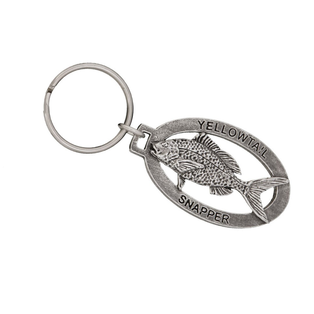 Yellowtail Snapper Fish Keychain, S071KC, 2 Inch, Saltwater, Sport ...