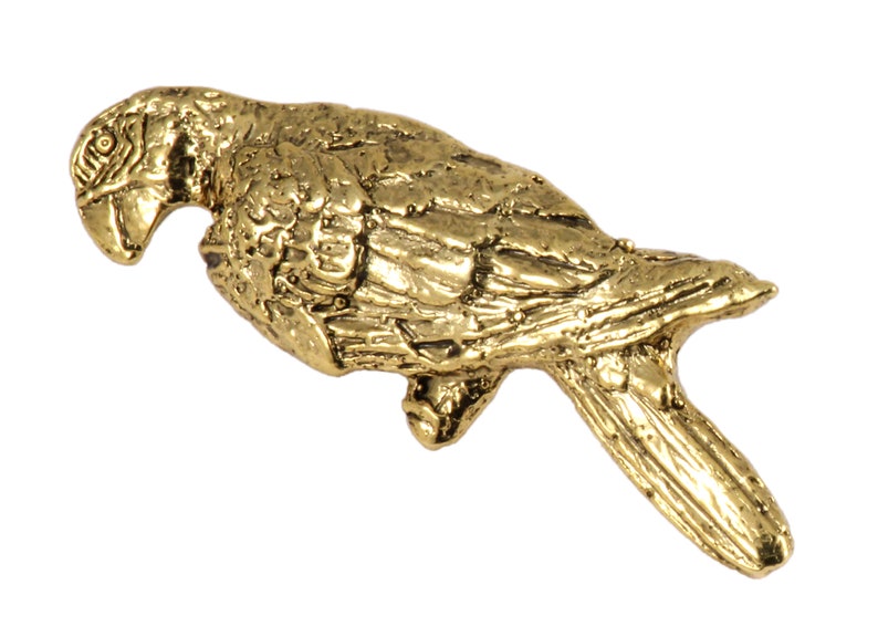 Creative Pewter Designs Mccall Parrot Bird Pewter Lapel Pin Brooch ...