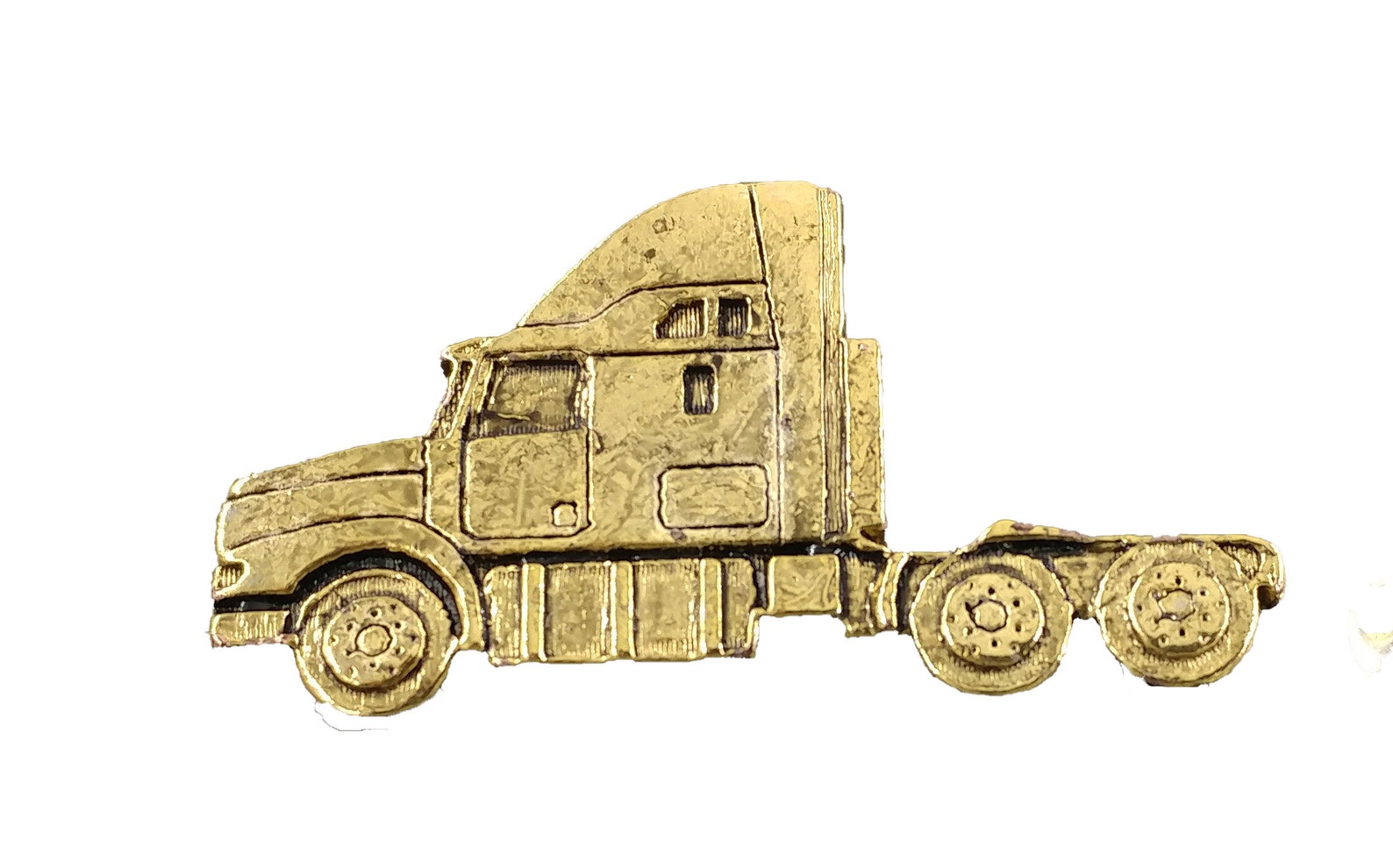 Semi Truck Pin Pewter Semi Truck Trucker Vehicle - Etsy