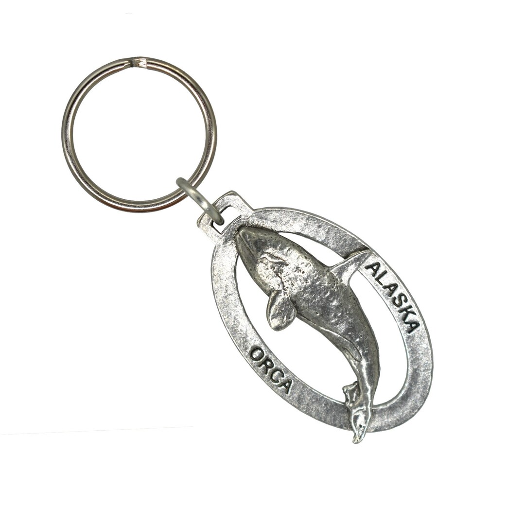 Orca Whale Alaska Keychain, A612KC, 2 Inch, Souvenir, Watching, Killer ...