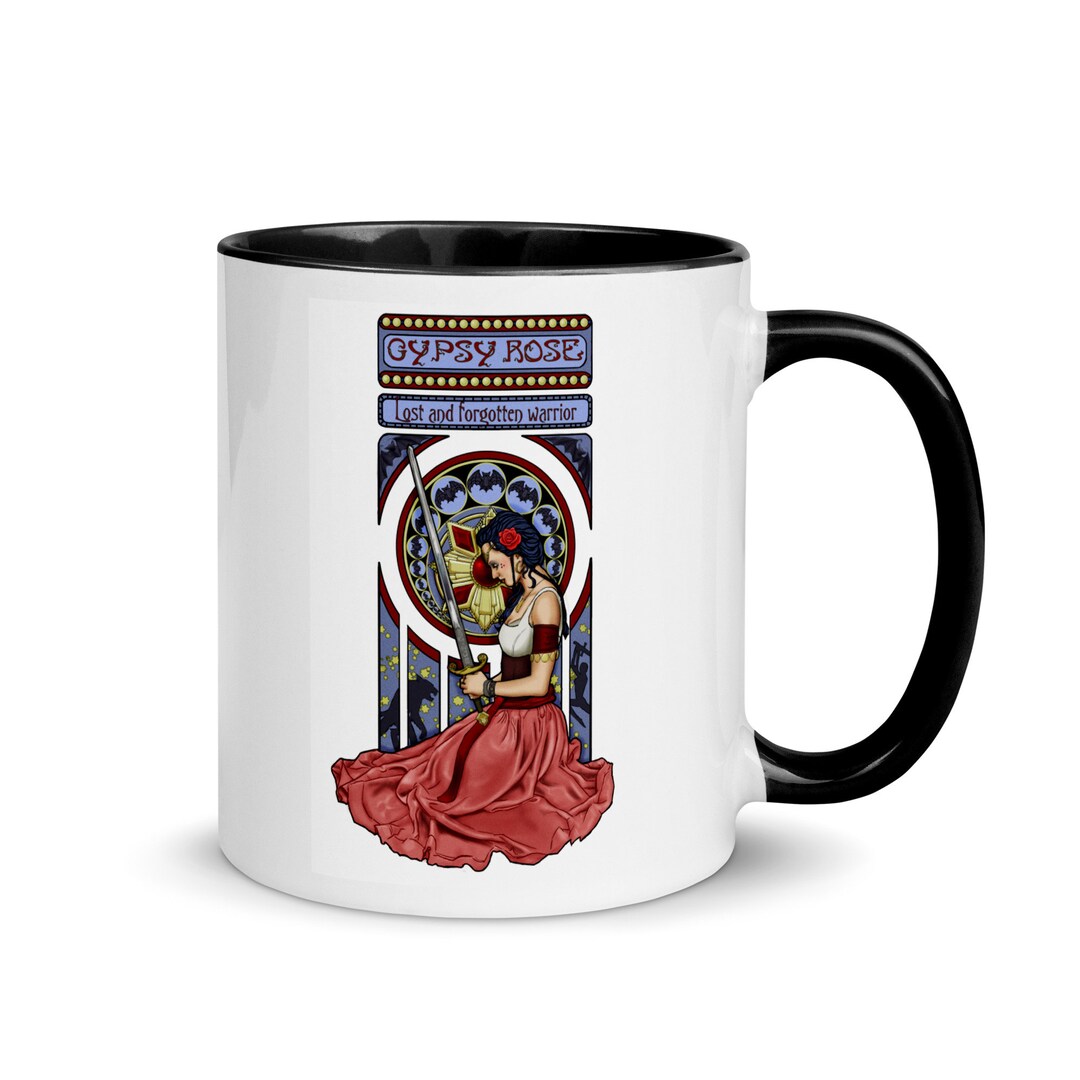 Gypsy Rose, Mug With Color Inside Coffee and Tea Cups Coffee Mugs ...