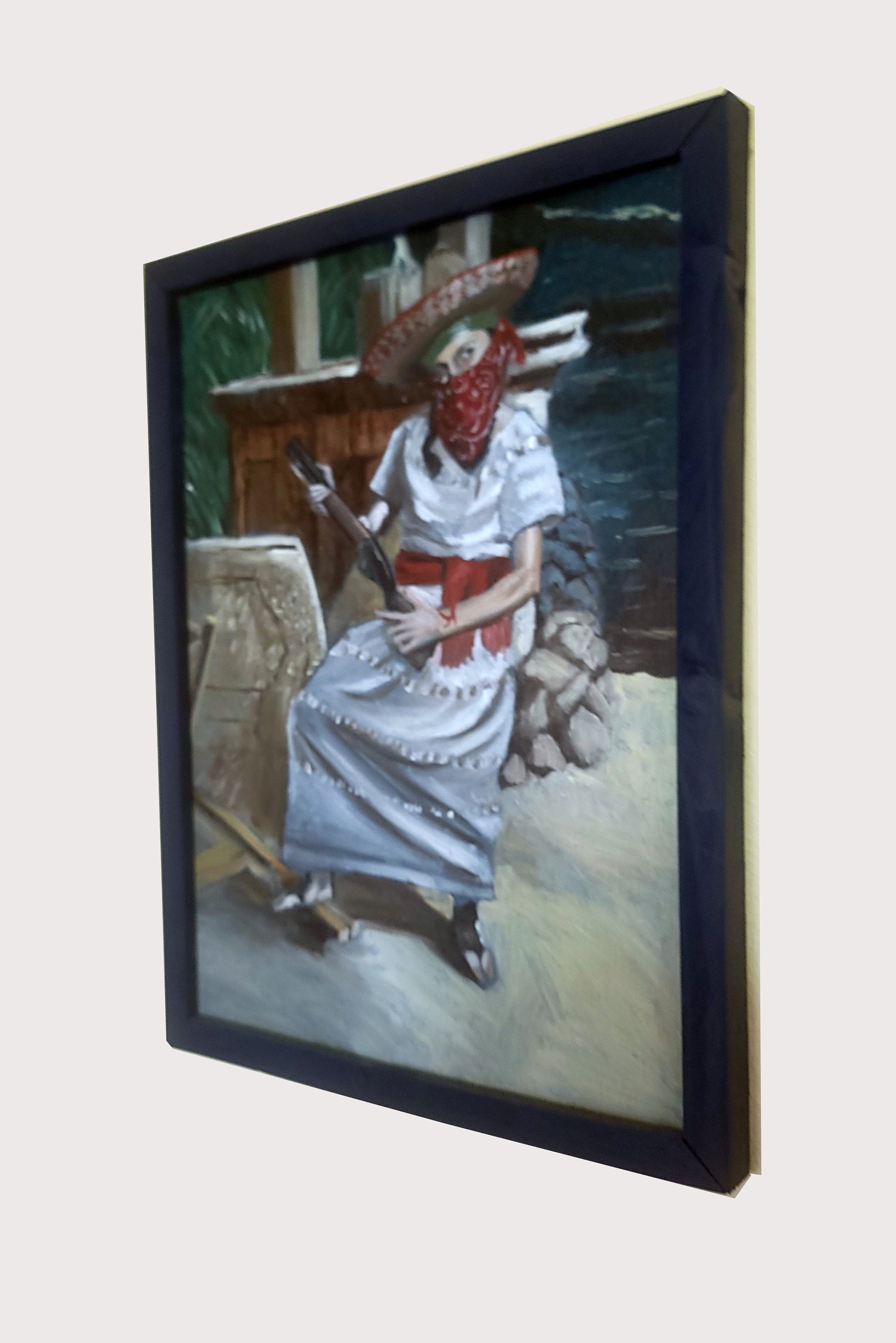 The Old West Comes Alive: Lady Bandit Oil Painting - Classic Western ...