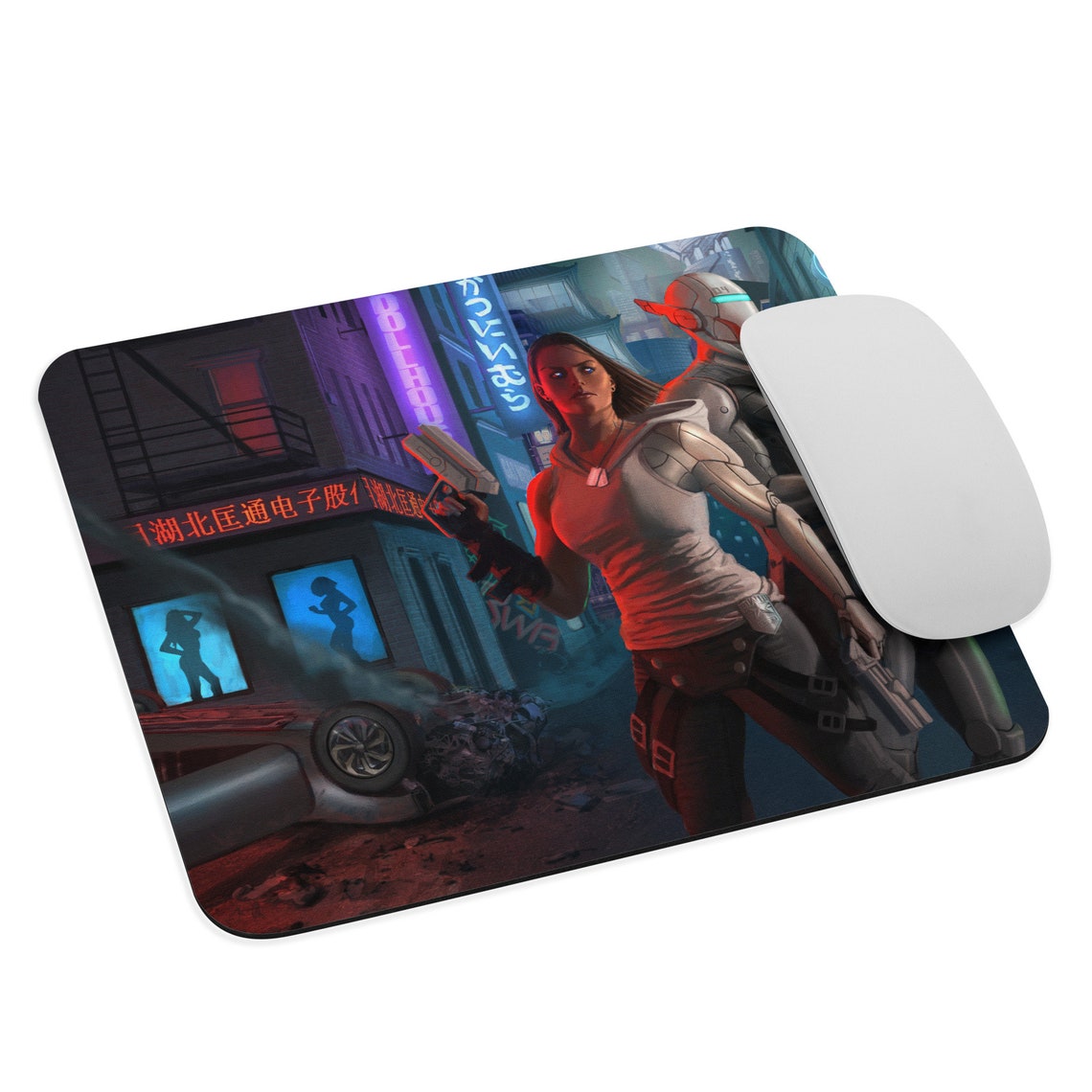 Cyberpunk Showdown, Mouse Pad Electronics & Accessories Computers and ...