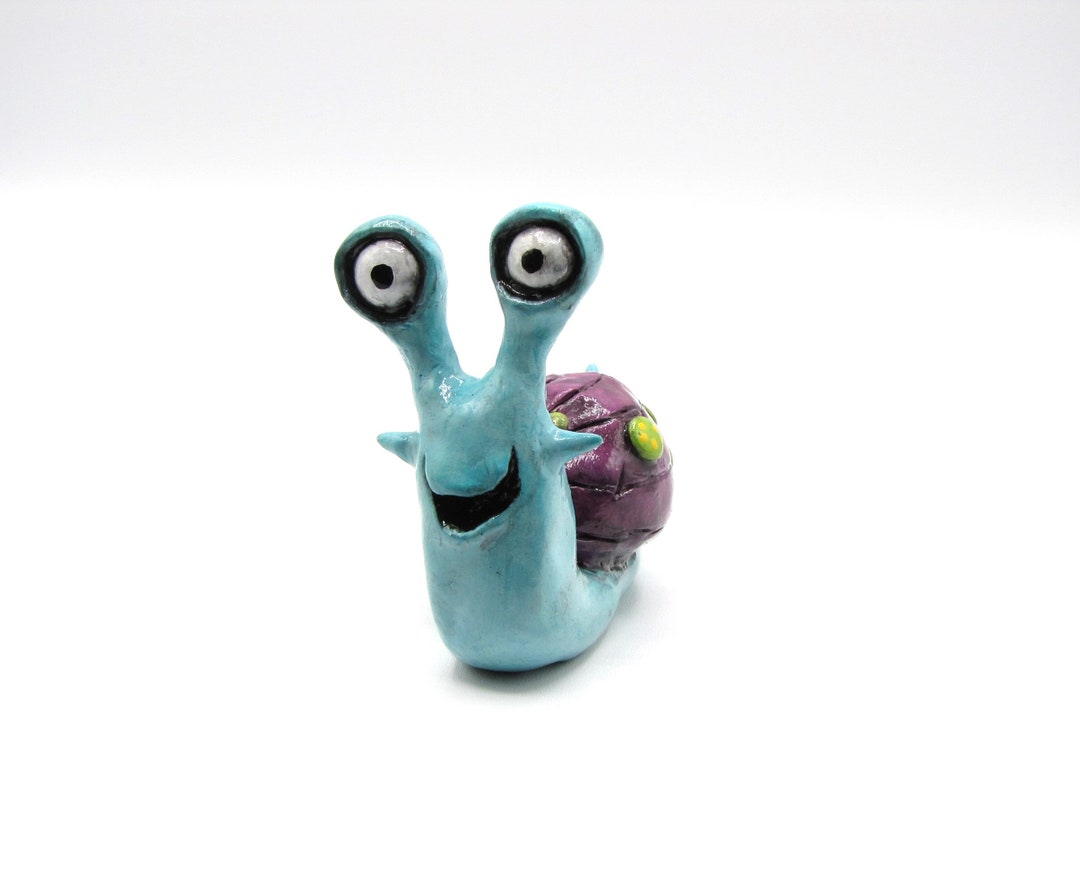 Silly Snail Desk Buddy, Snail Lovers Gift Idea, Snail Sculpture - Etsy
