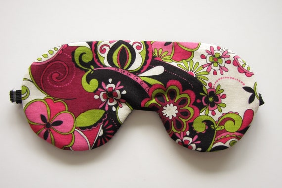 Floral Sleep Mask Pink Floral Sleeping Mask Flower Eye Mask | Etsy