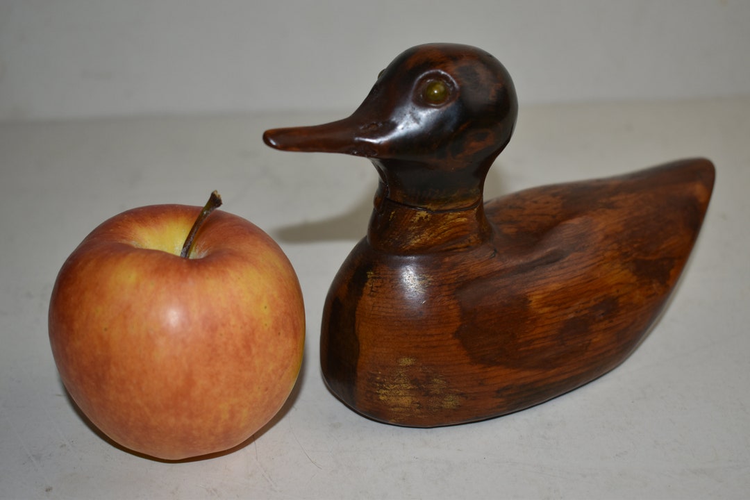 Collectible Wooden Duck Decoy Desk Accessory Wood Paperweight Mantle ...