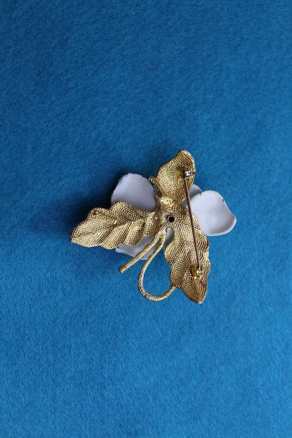 Vintage circa 1960s Flower Lot Of 3 Pins OR Brooches … - Gem