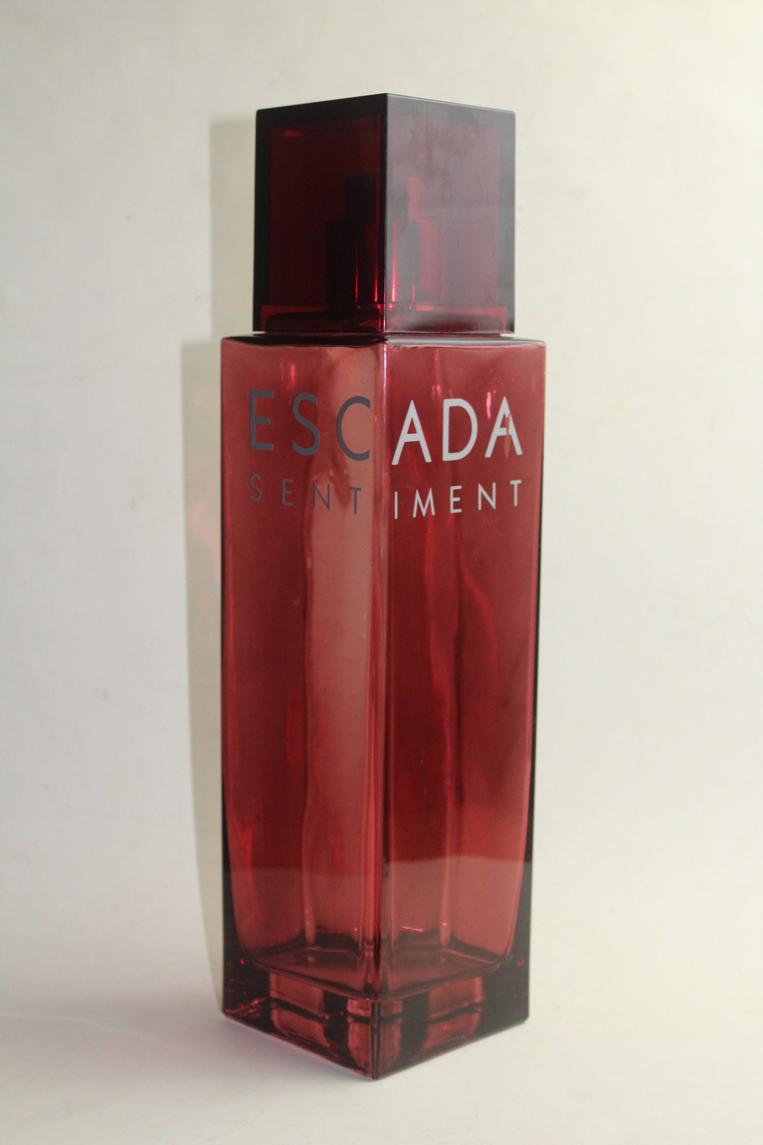 Collectible ESCADA SENTIMENT Mens Cologne Large Red Glass Store Display ...
