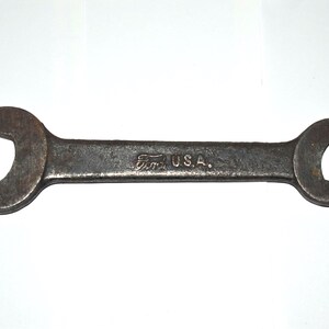 Vintage Antique Ford USA Script M Open End Wrench Model T OR Model A ...