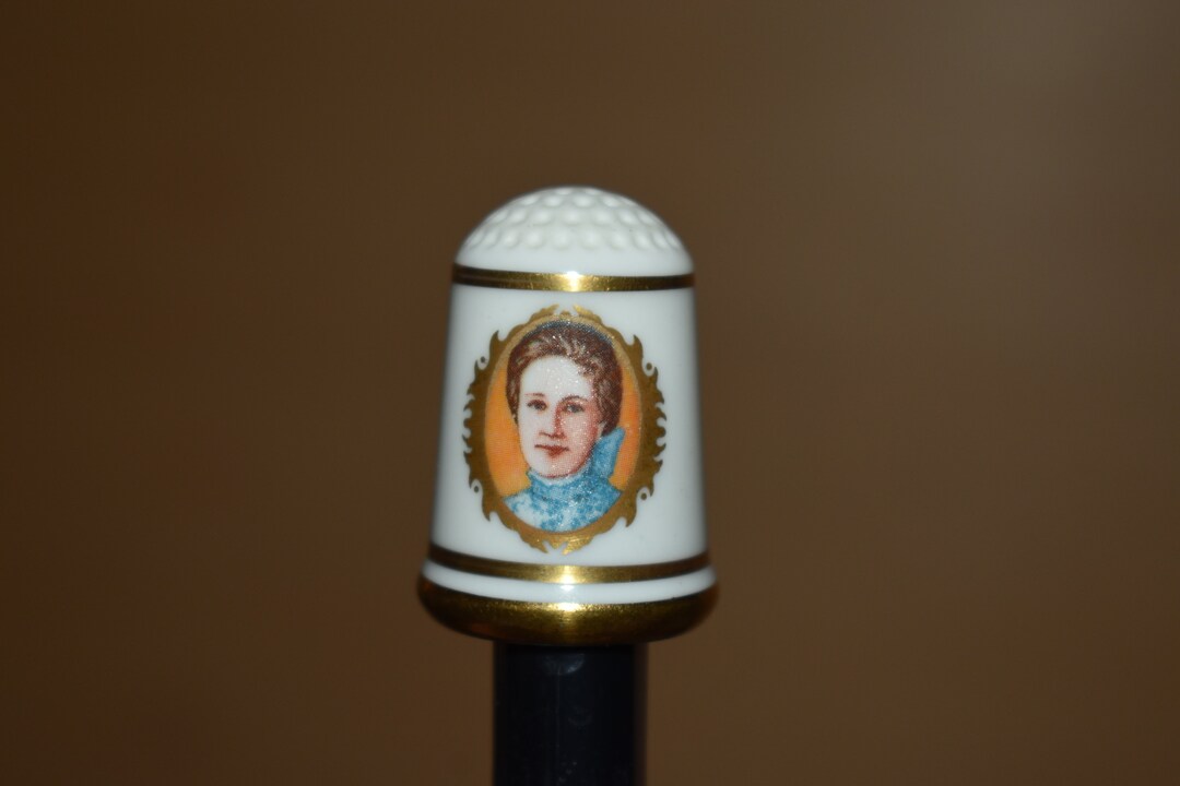 Vintage 1978 Franklin Mint First Ladies Thimble: Edith Roosevelt ...
