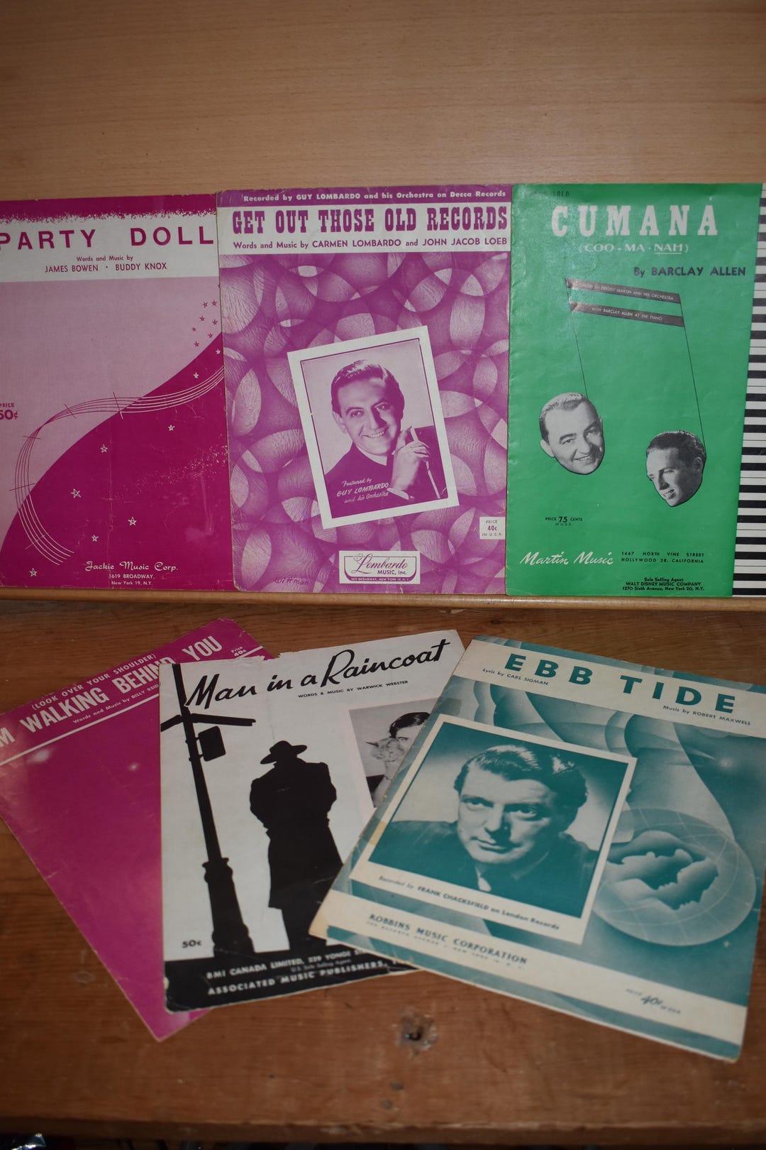 Vintage Sheet Music Lot of 6: 1940s-50s Playable Ephemera - Etsy