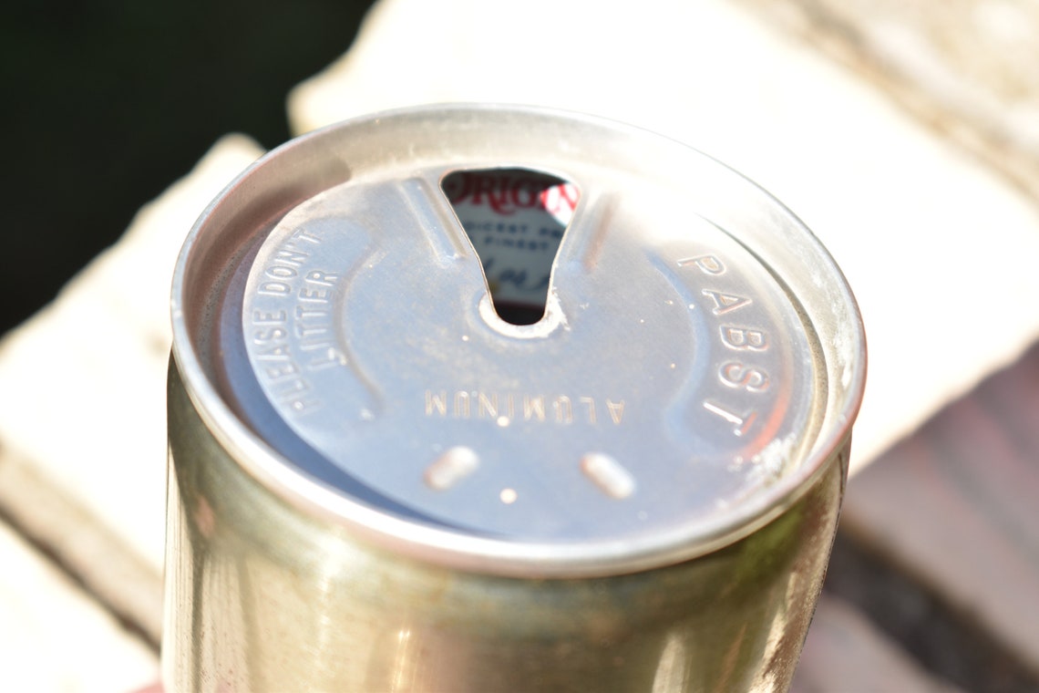 Vintage 1960s Pabst Blue Ribbon Beer Can Pop Top Can ERROR CAN - Etsy