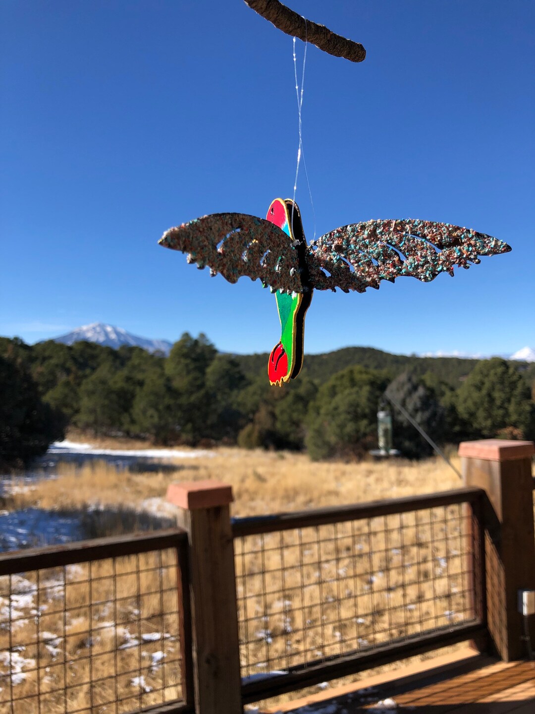 3-D Hanging Metal Hummingbird - Etsy