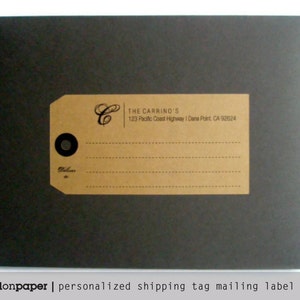 Personalized Shipping Tag Mailing Labels Set of 12 - Etsy