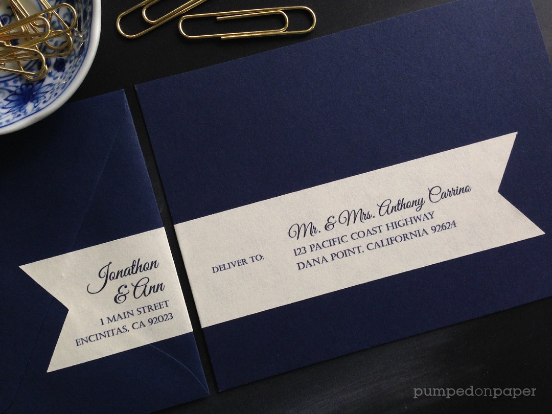 Address Labels for Wedding Invitations, Personalized Return Address ...