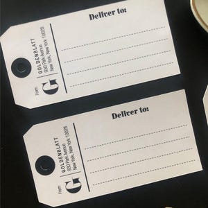 Personalized Shipping Tag Mailing Labels - Set of 12 - Etsy